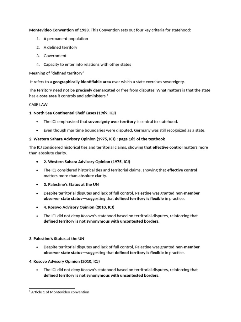 Montevideo Convention of 1933 | PDF | International Law | State (Polity)