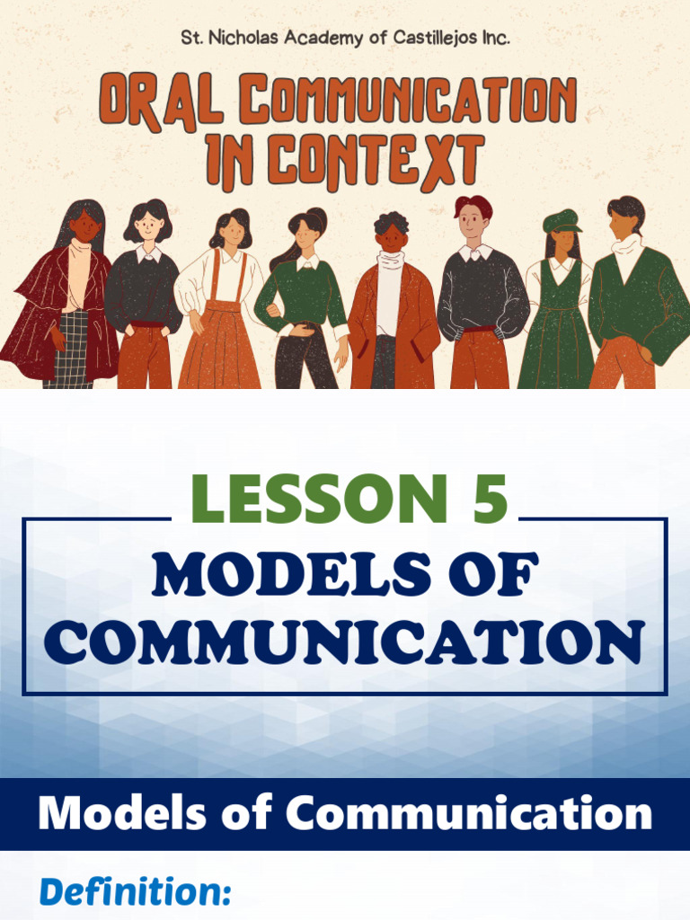 Communication Models Explained | PDF | Communication | Public Speaking