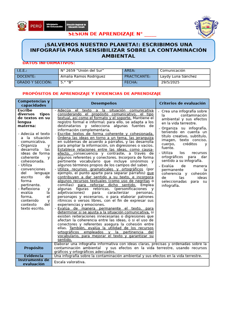 29 de Mayo - Ses-Jue-Comun-Escribimos Una Infografía | PDF | Infografia