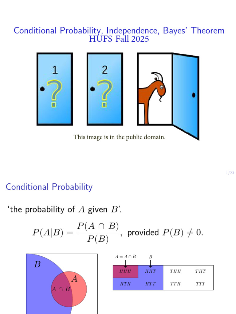 Conditional Probability and Bayes' Theorem | PDF | Probability And ...
