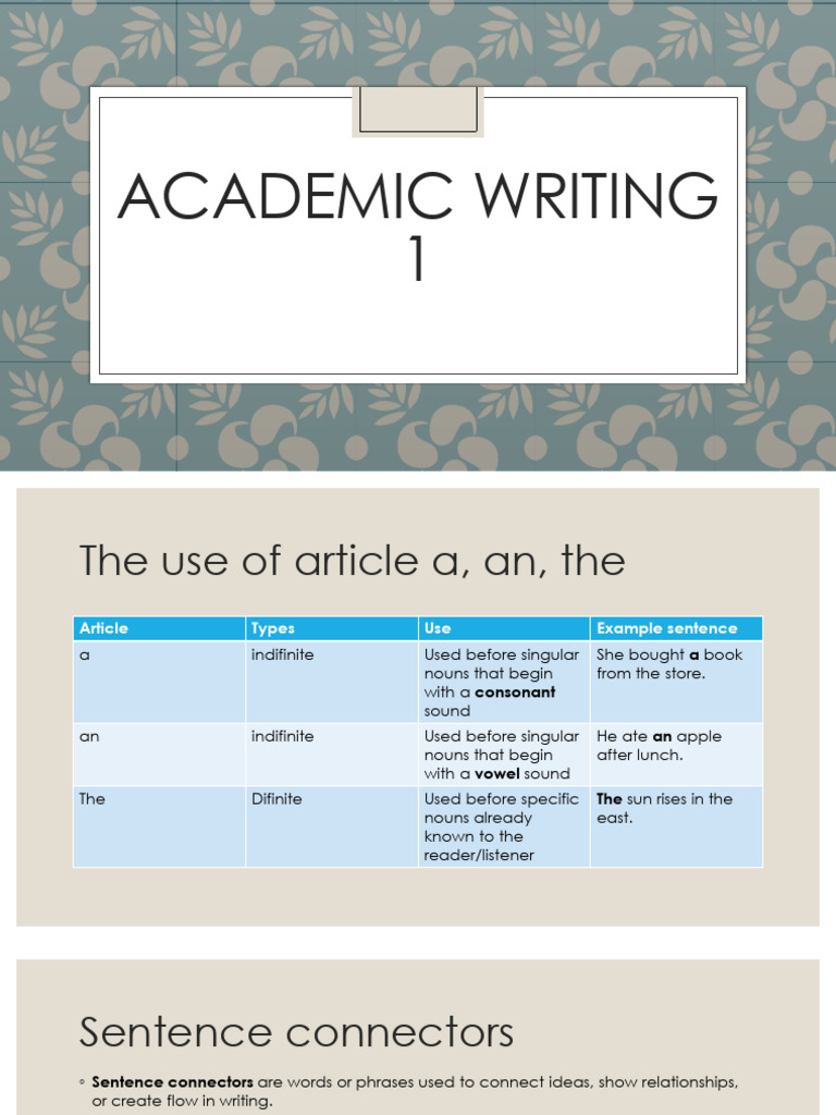 Meeting 7 Academic Writing | PDF | Noun | Word