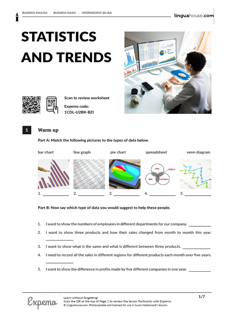 Business English: Statistics & Trends | PDF | Adverb | Linguistics