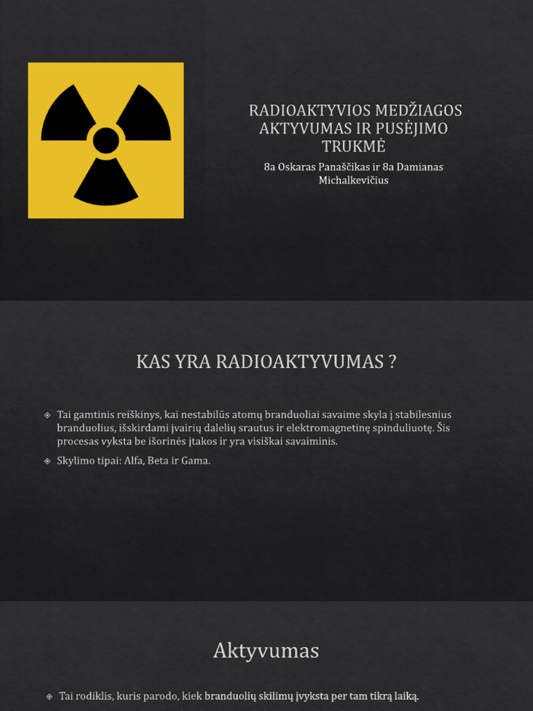 Radioktyvus Medziagos Aktyvumas 67 | PDF
