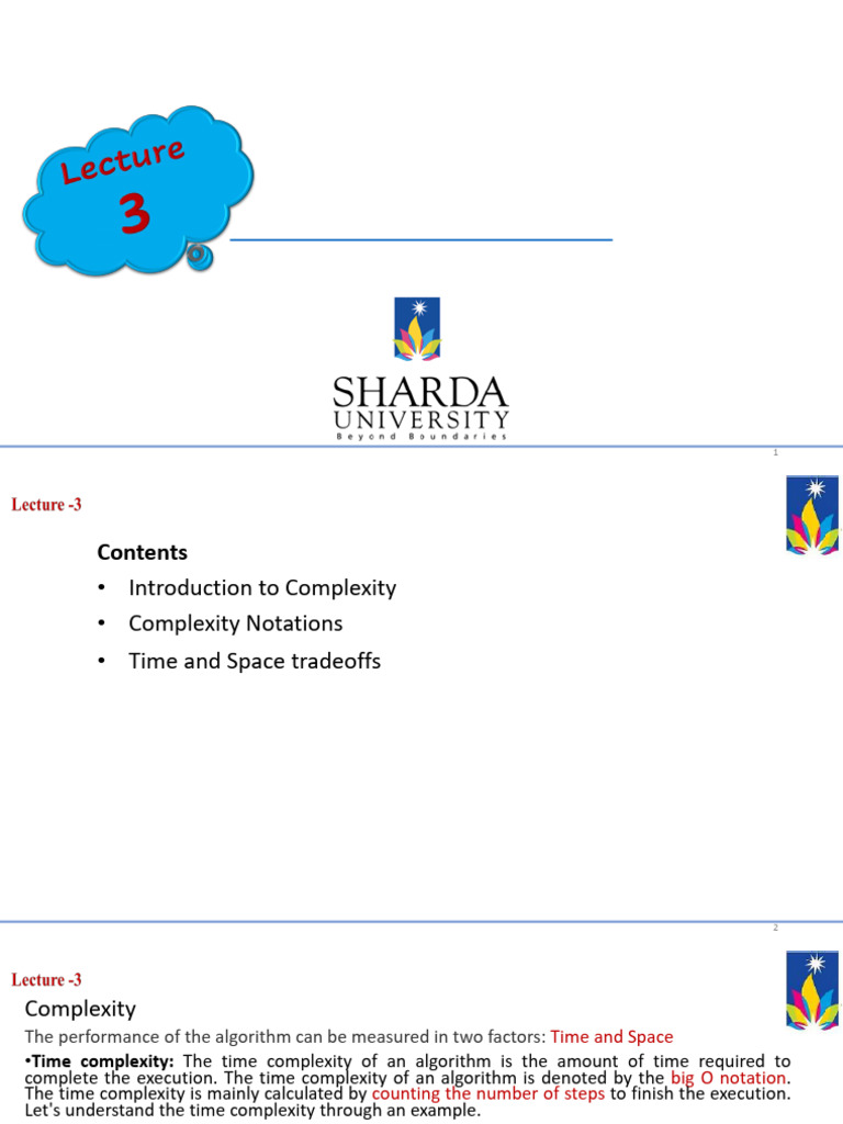 Lecture-3 Data Structures CSE242 | PDF | Time Complexity | Applied ...