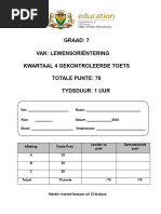 Wiskunde Ondersoek Getalpatrone 2024 | PDF