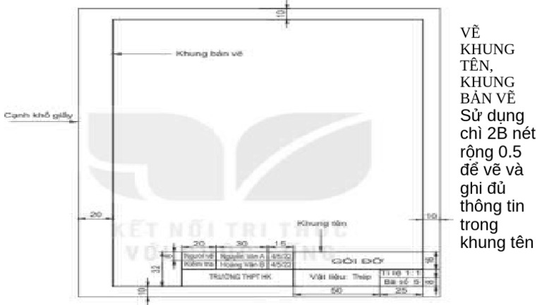 Vẽ Khung Tên, Khung Bản Vẽ | PDF