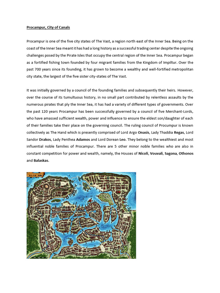 Procampur, City of Canals (Introduction) | PDF | Piracy
