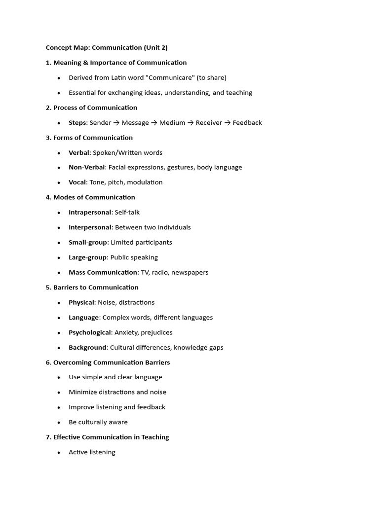 Concept Map Unit 2 | PDF