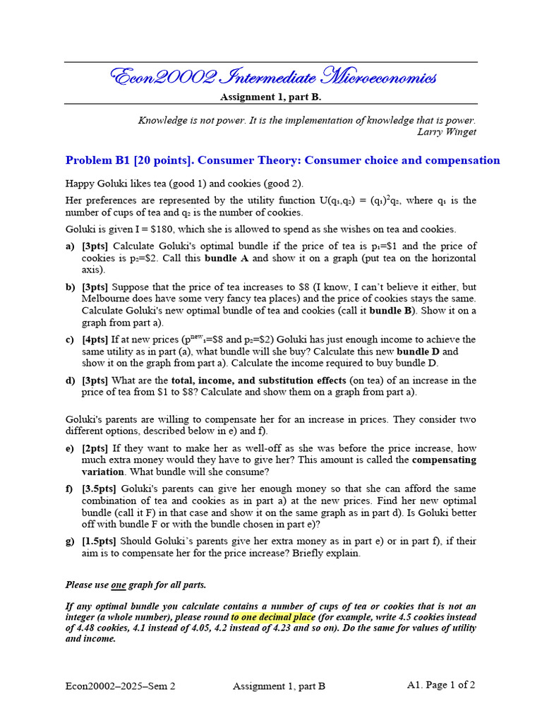 20002-2025-A1+part+B | PDF | Utility | Microeconomics