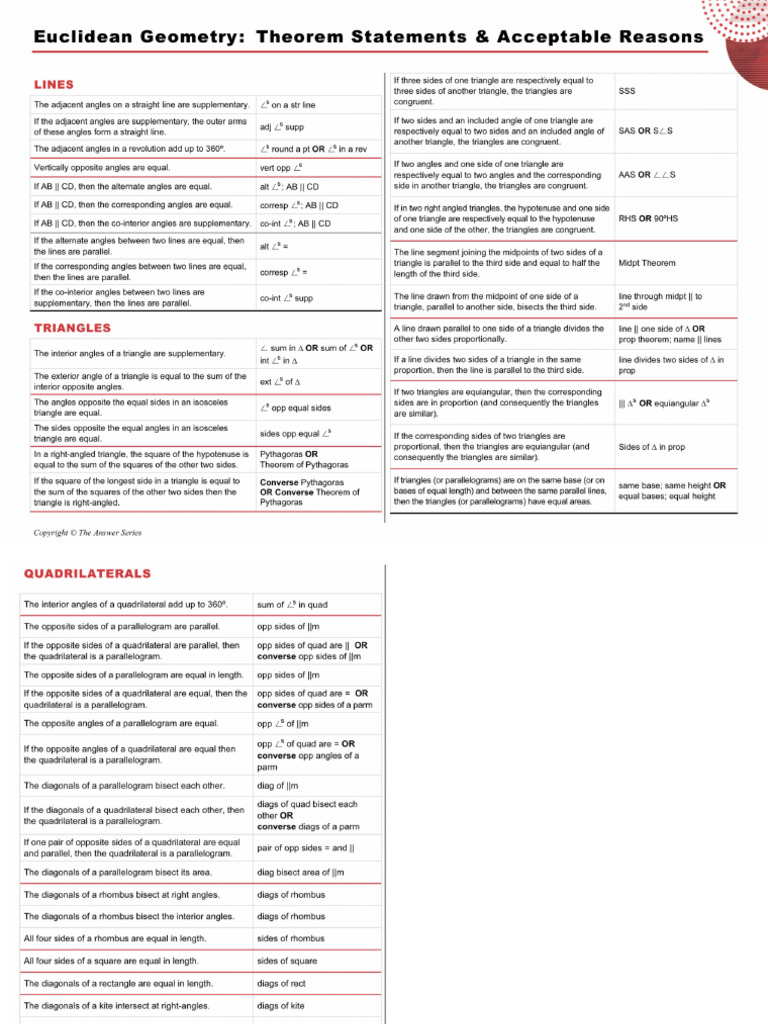 Euclidean Geometry | PDF