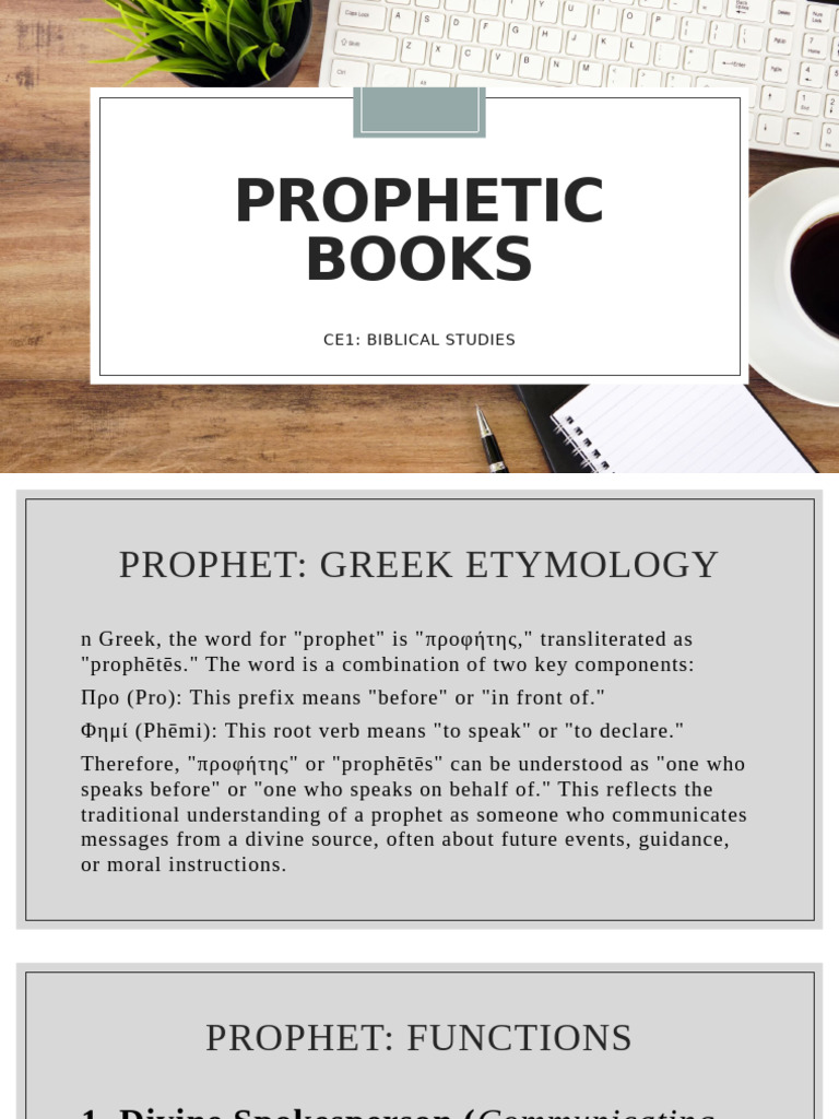 Prophetic Books | PDF | Book Of Isaiah | Bible Prophecy