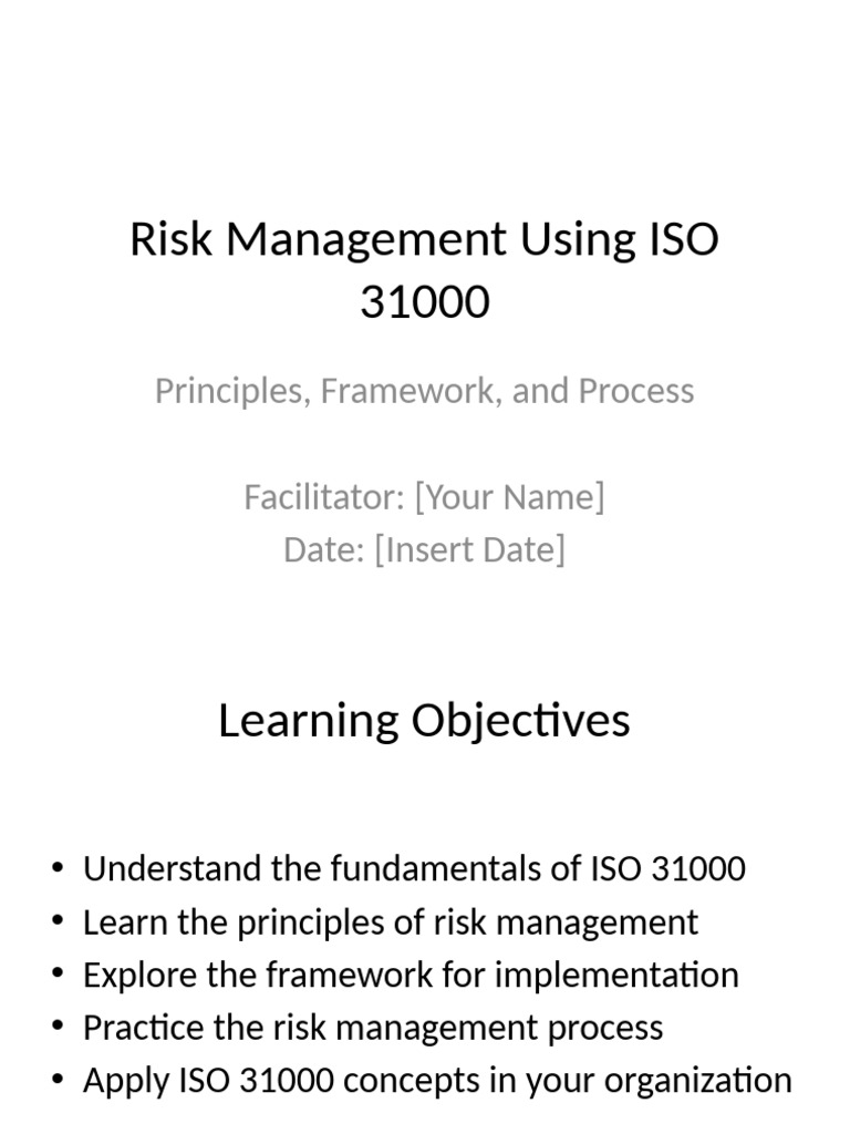 ISO 31000 Risk Management Guide | PDF | Risk Management | Risk