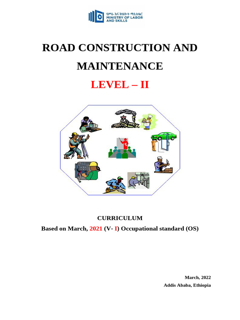 Road Construction Maintenance Curriculum II | PDF | Educational ...