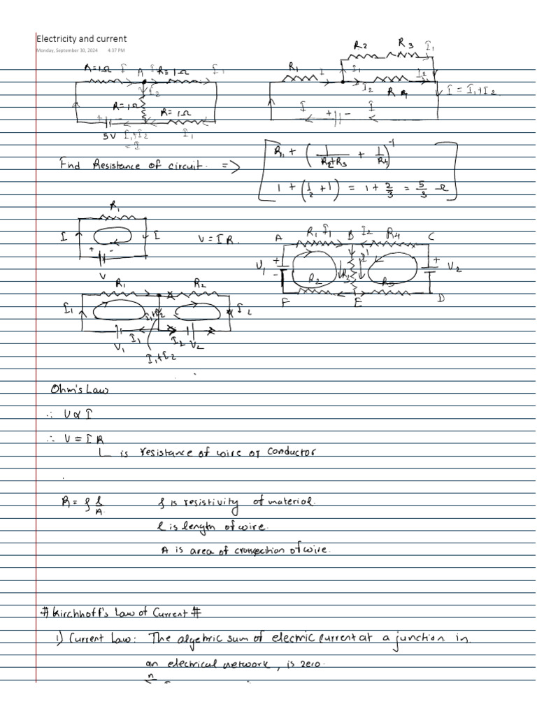 Electricity and Current | PDF