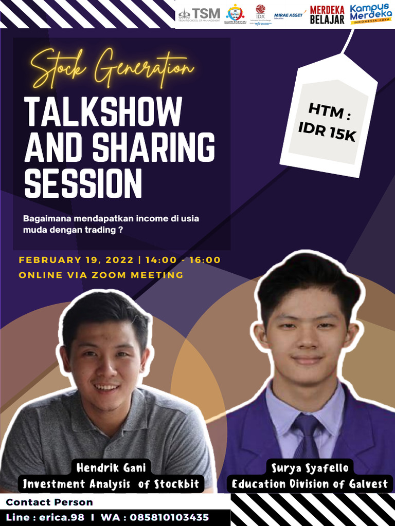 Talkshow & Sharing Session | PDF