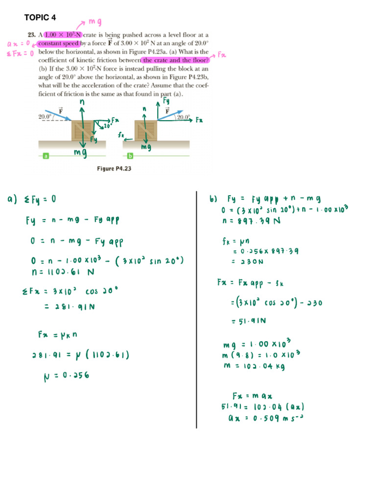 Tutorial Phy Topic 4 | PDF
