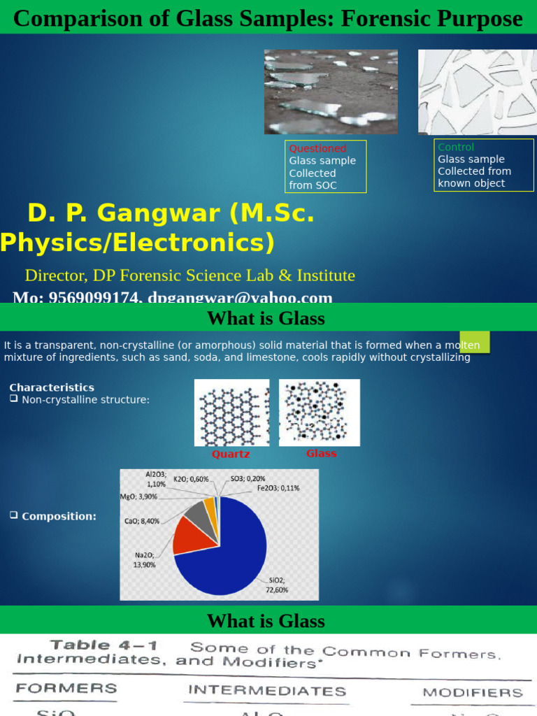 Forensic Comparison of Glass Samples | PDF