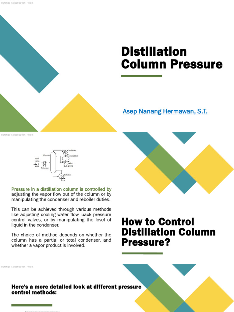Control Methods for Distillation Pressure | PDF | Distillation | Pressure
