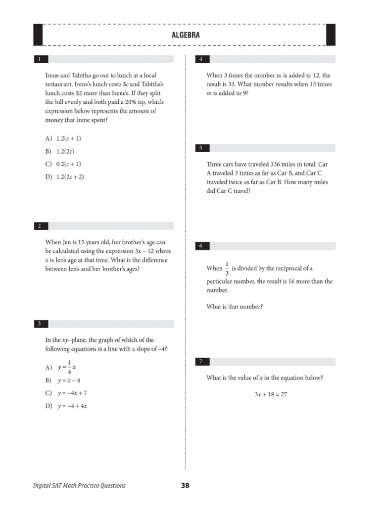 VP Linear Equations 1 Variable | PDF