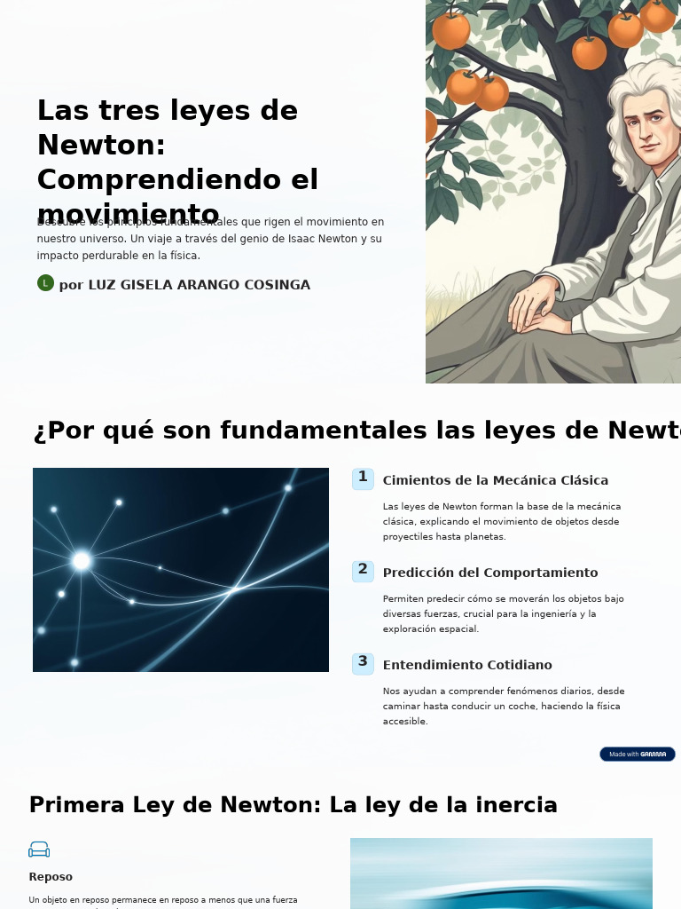 Las Tres Leyes de Newton Comprendiendo El Movimiento | PDF | Fuerza ...