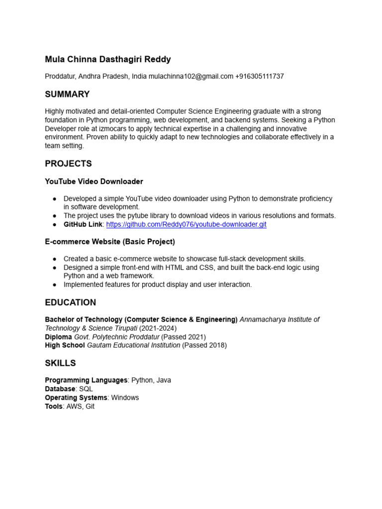 Give Skills Like This - Programming Language - Pyth... | PDF