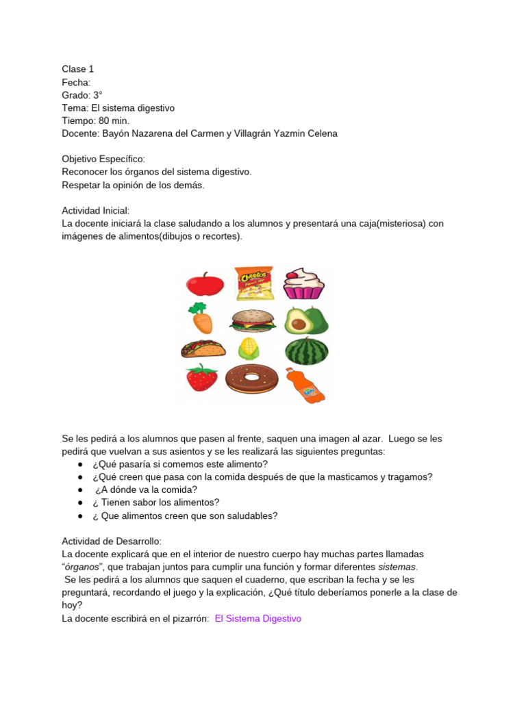 Plan de Clase | PDF