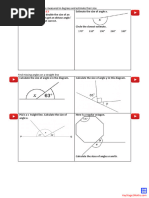 Exam Questions on Missing Angles | PDF | Triangle | Elementary Geometry