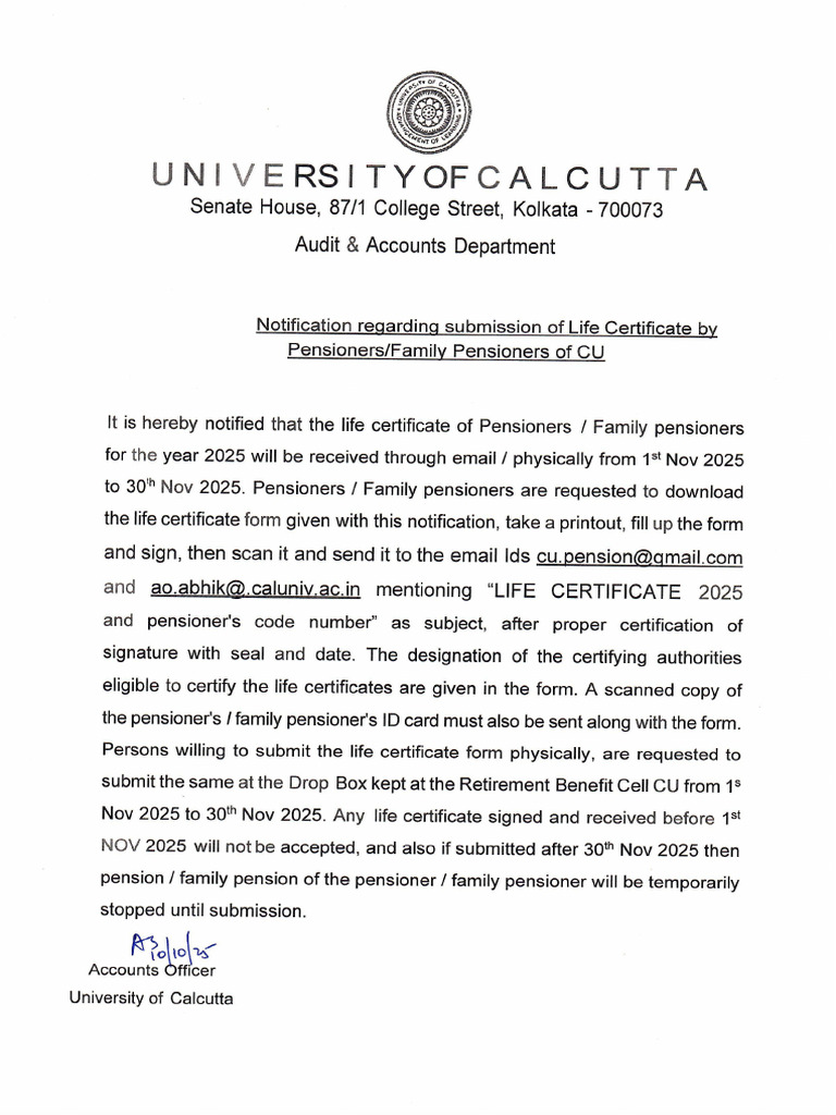 Life Certificate 2025 | PDF