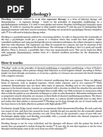 Flooding vs. Systematic Desensitization | PDF | Phobia | Fear
