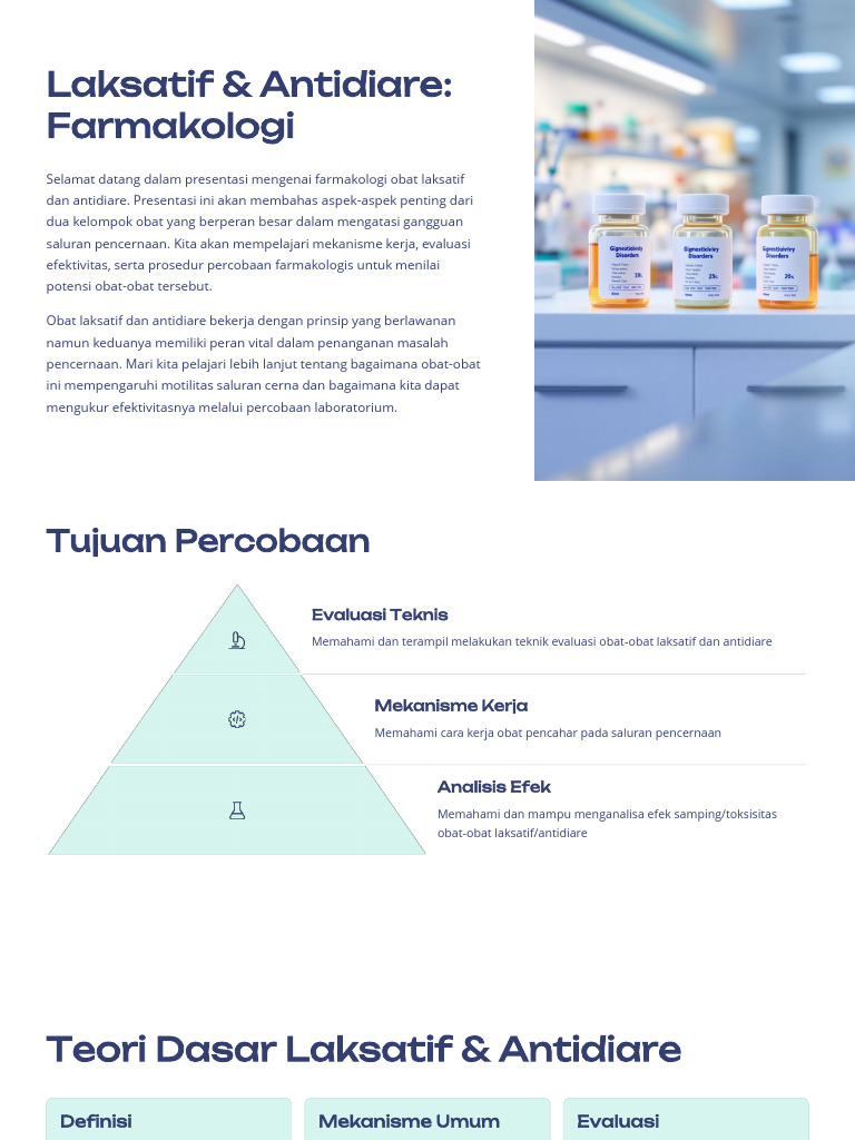 Laksatif and Antidiare Farmakologi | PDF