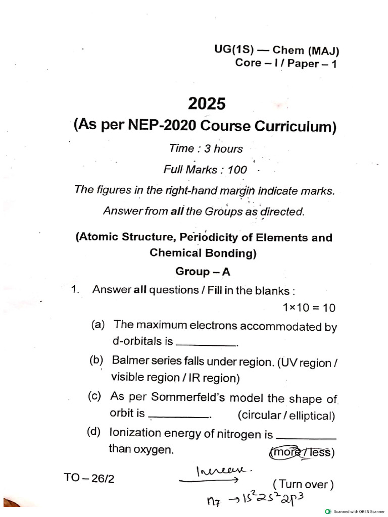 Core 01 Chemistry | PDF