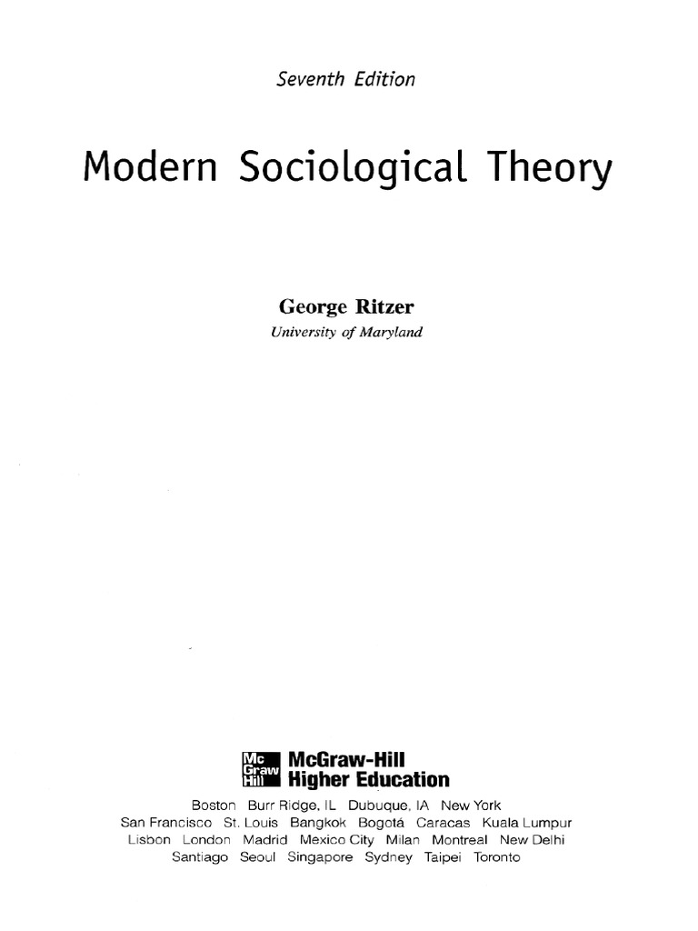 Modern Sociological Theory 3clo8rol9q - 251013 - 115113 | PDF ...