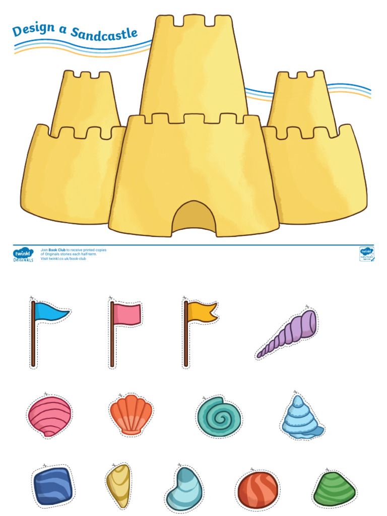 T TP 1683891029 Design A Sandcastle Cut and Stick Activity Ver 1 | PDF