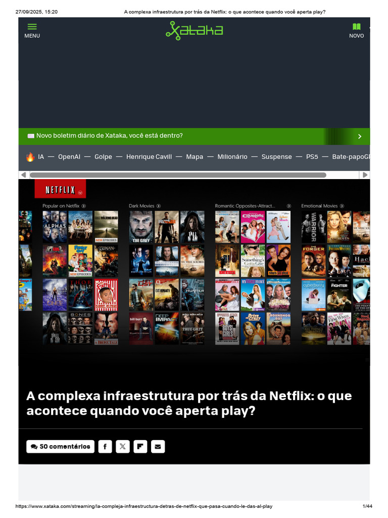 Infraestrutura da Netflix: Como Funciona? | PDF | Netflix | Rede de ...