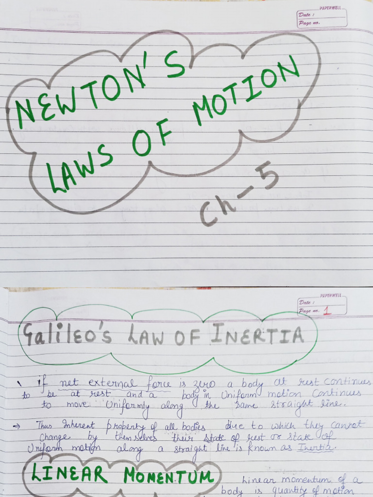 Laws of Motion Part - 1 | PDF