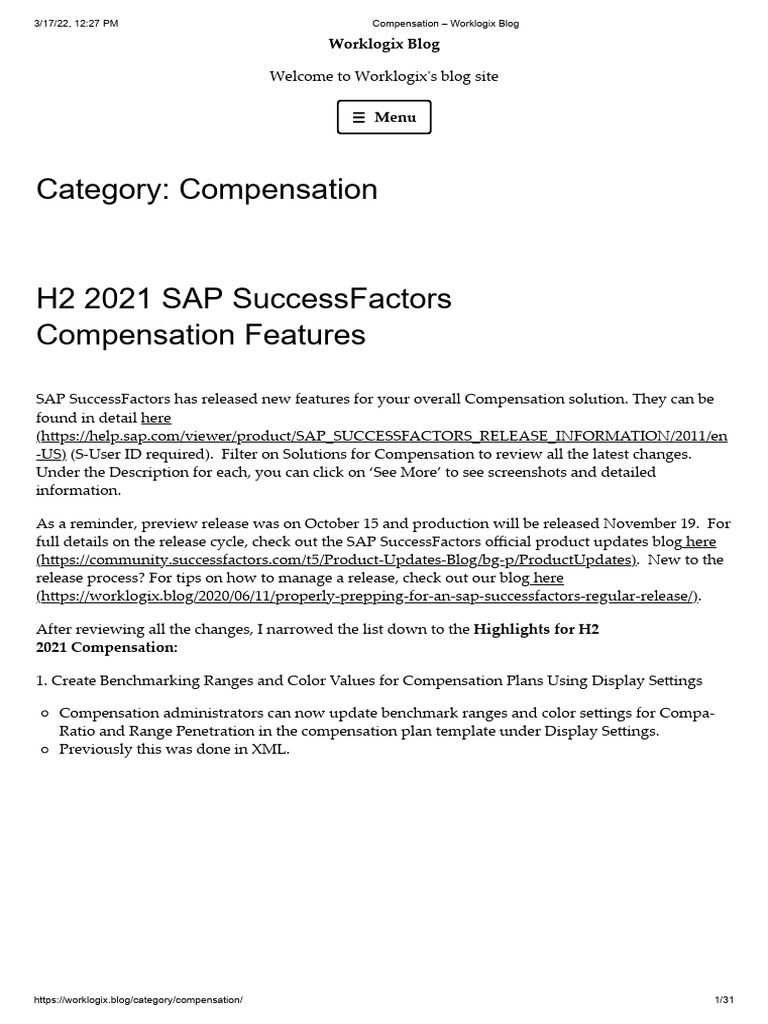 Compensation - Worklogix Blog | PDF | Worksheet | Salary