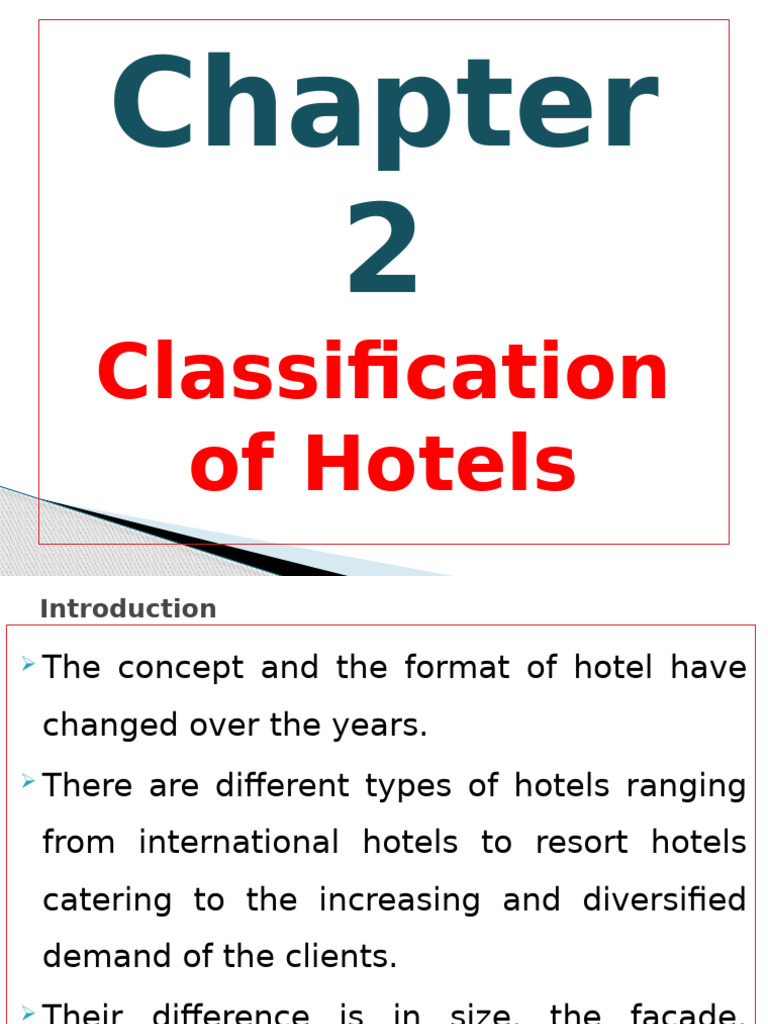 Hotel Operation ch2 | PDF | Hotel | Resort