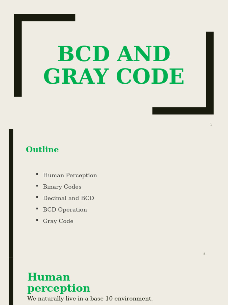 BCD and Gray CODE | PDF | Binary Coded Decimal | Bit
