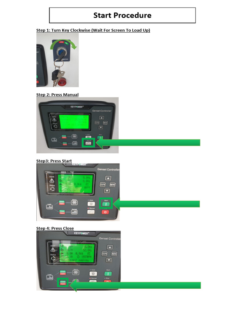 Key Clockwise/Anti-Clockwise Procedures | PDF