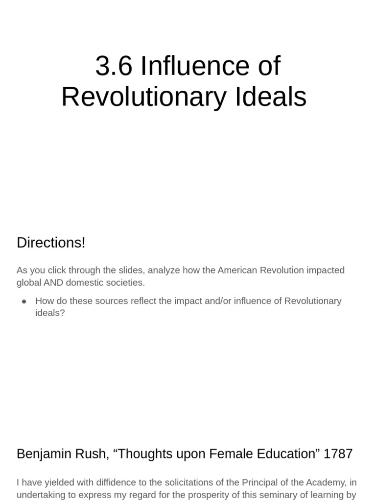 3.6 Influence of Revolutionary Ideals | PDF | Government | Justice