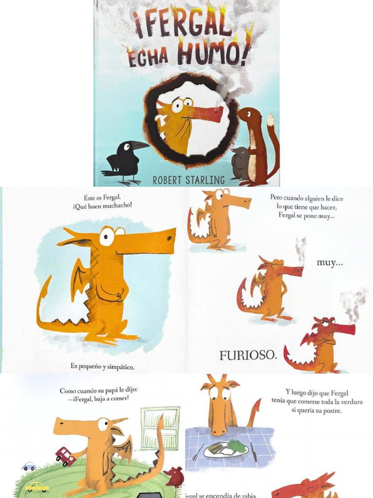 Cuento Fergal Echa Humo (Doble Página) | PDF