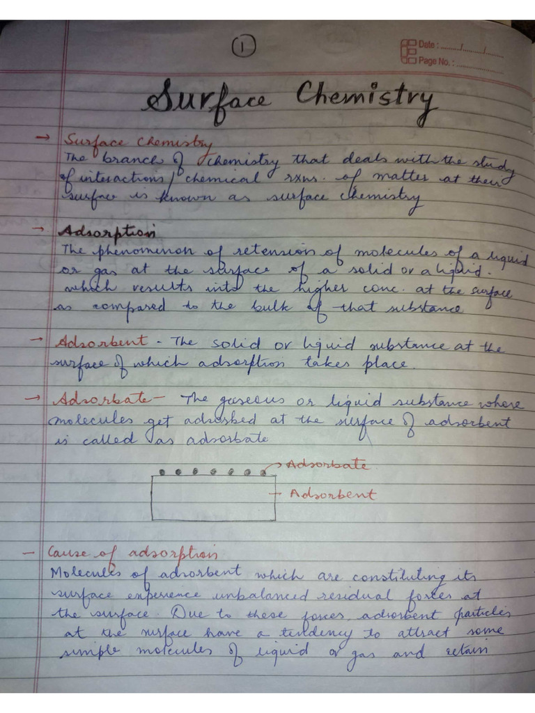 Surface Chemistry | PDF
