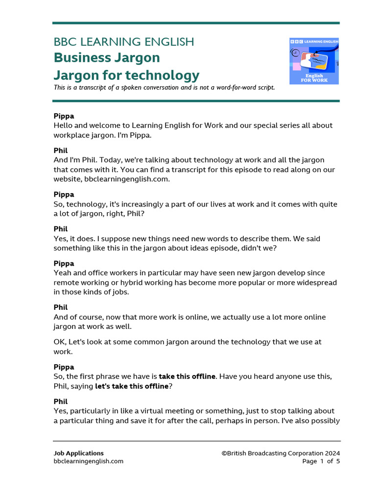 241209_jargon_for_technology | PDF | Jargon
