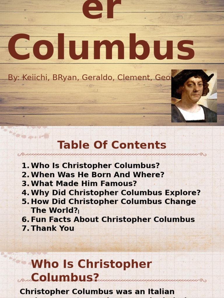 Christopher Columbus | PDF