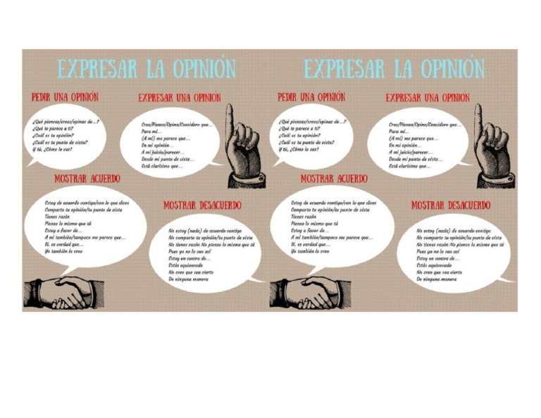 Expresar Opinión DELE | PDF