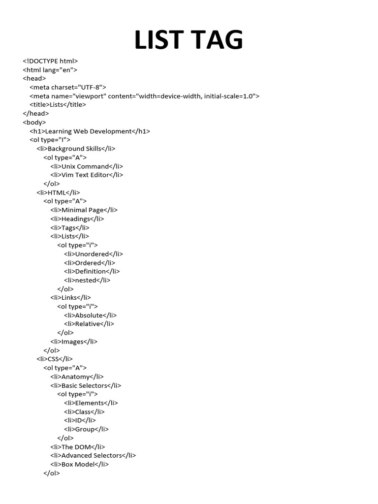 Listing | PDF