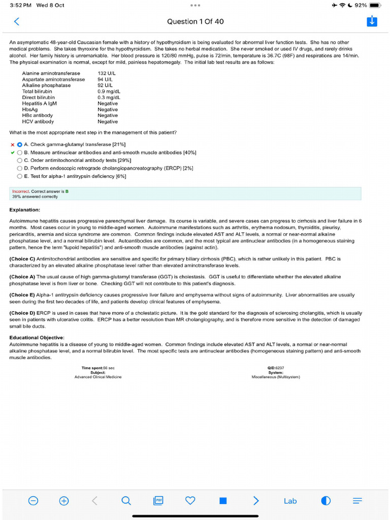 Autoimmune Hepatitis and Balanitis Management | PDF | Statin | Cervical ...