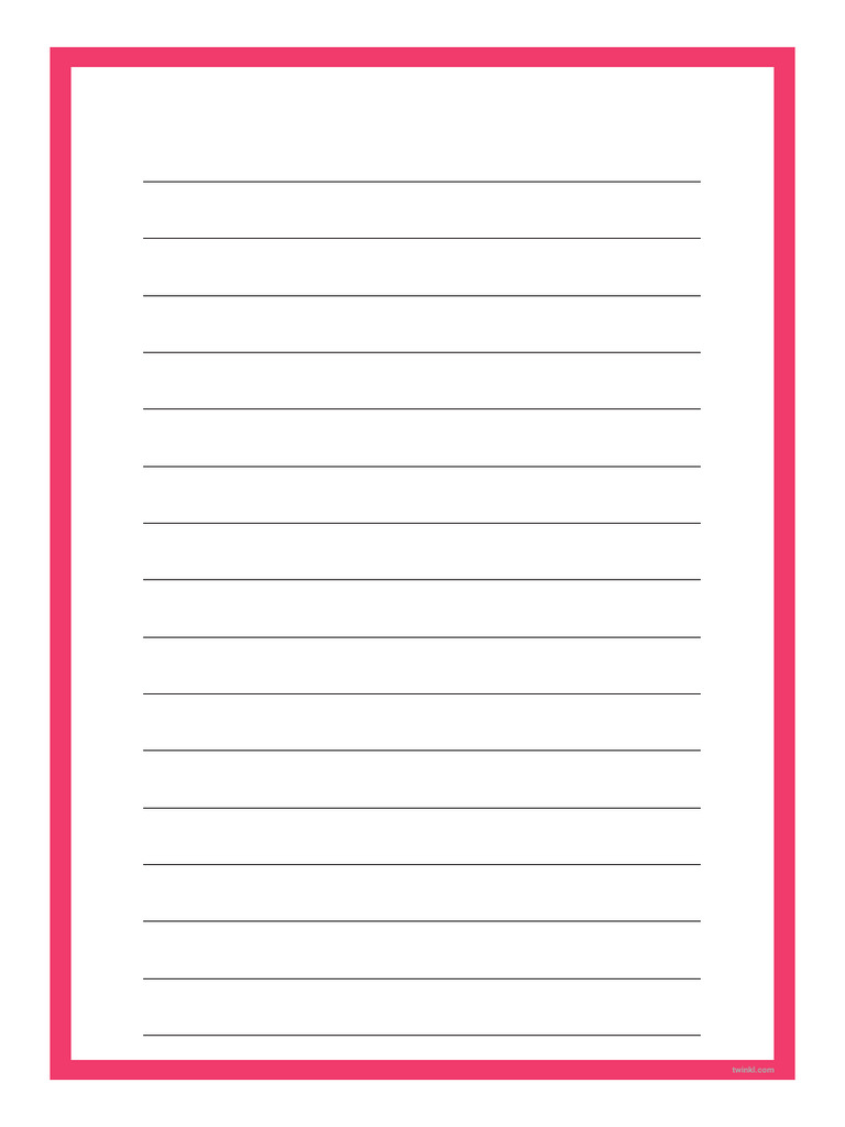 Multicoloured Page Borders Lined | PDF