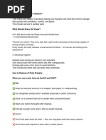Proper Disposal of Sanitary Pads Guide | PDF | Hygiene | Public Health