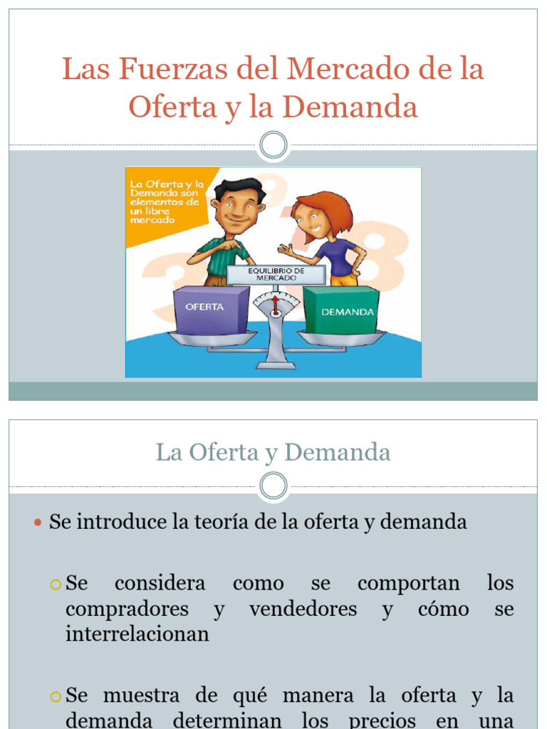 Oferta y Demanda | PDF | Oferta (economía) | Mercado (economía)